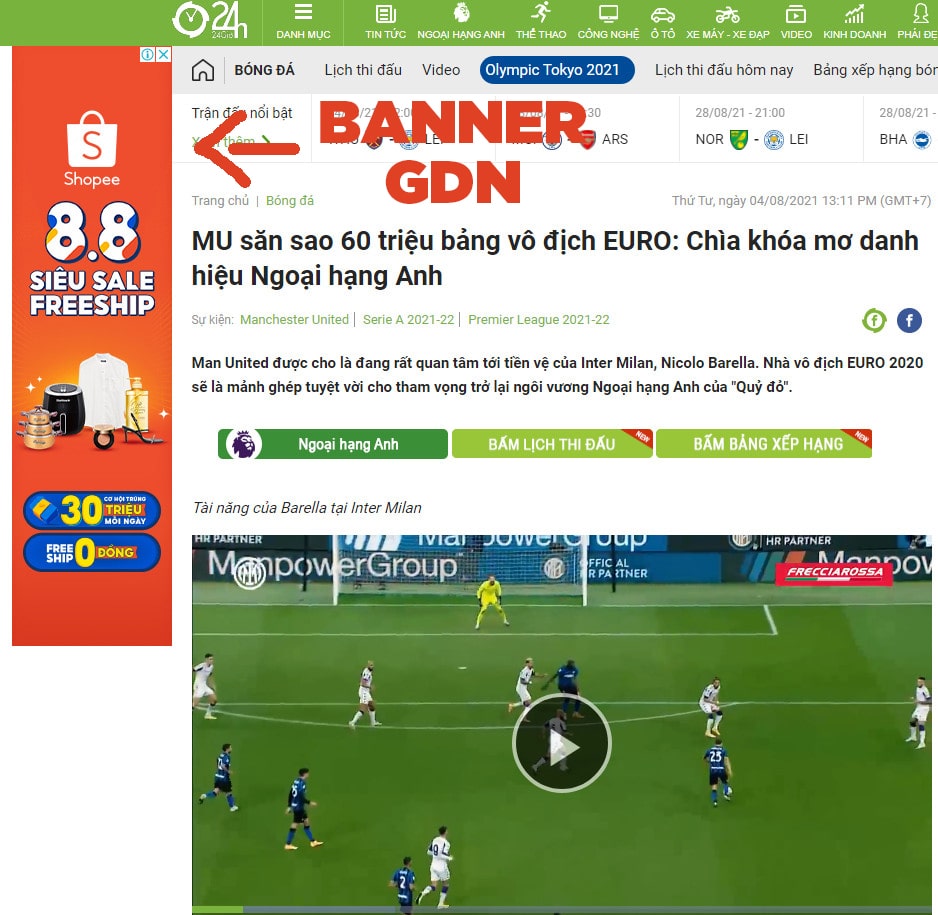 Dịch vụ thiết kế banner quảng cáo Google Display Network (GDN)